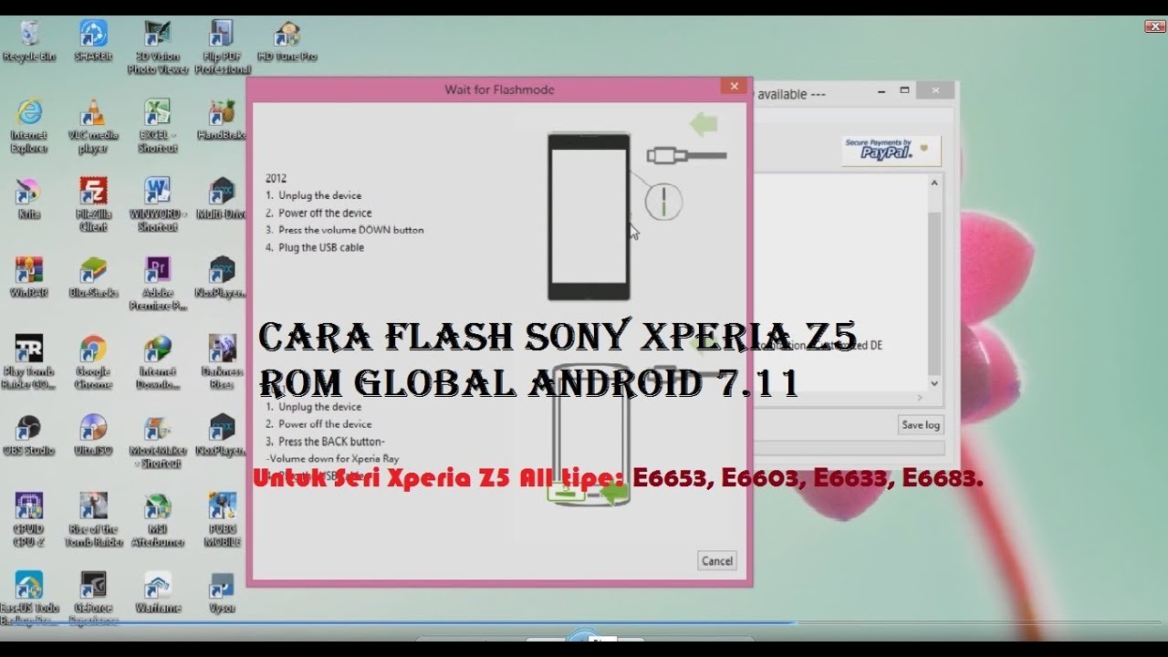 Cara Flash Sony Xperia Z5 E6653 ROM Global, Untuk Sony Xperia Z5 seri ...