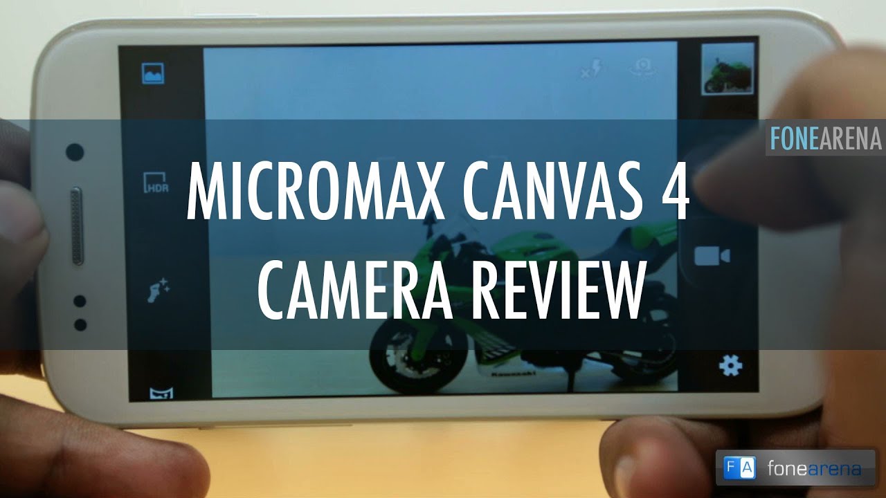 Micromax Canvas 4 A210 Camera Review - YouTube