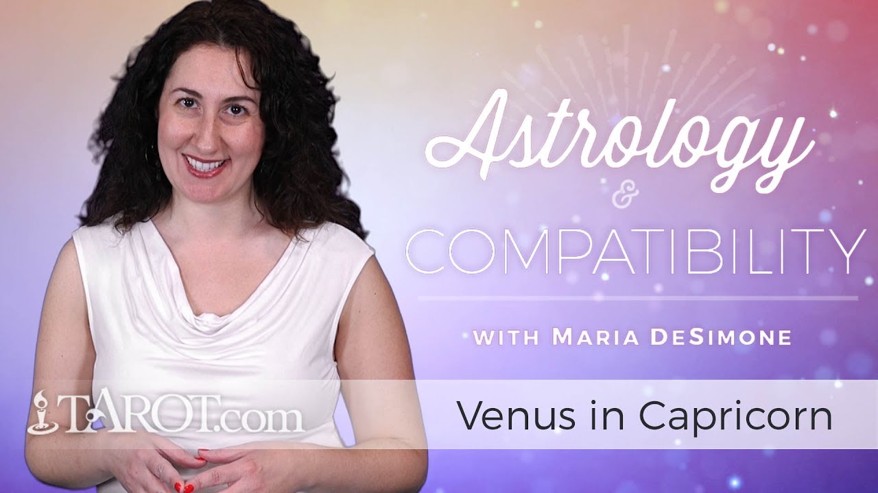 Venus in Capricorn with Maria DeSimone - YouTube
