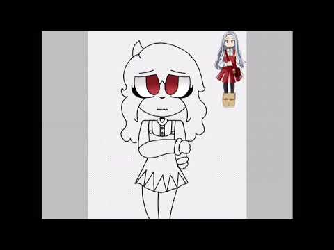 Drawing eri from hero academia :D - YouTube