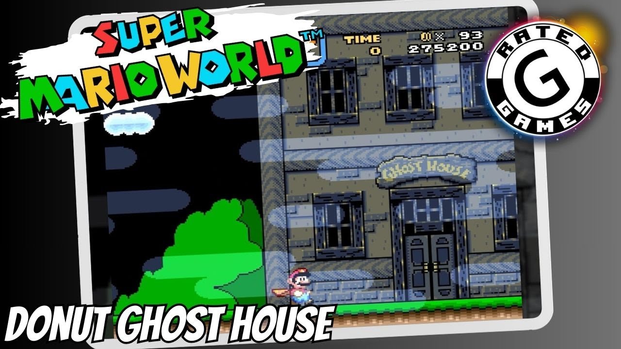 Super Mario World 🍄🍄 Donut Ghost House - YouTube