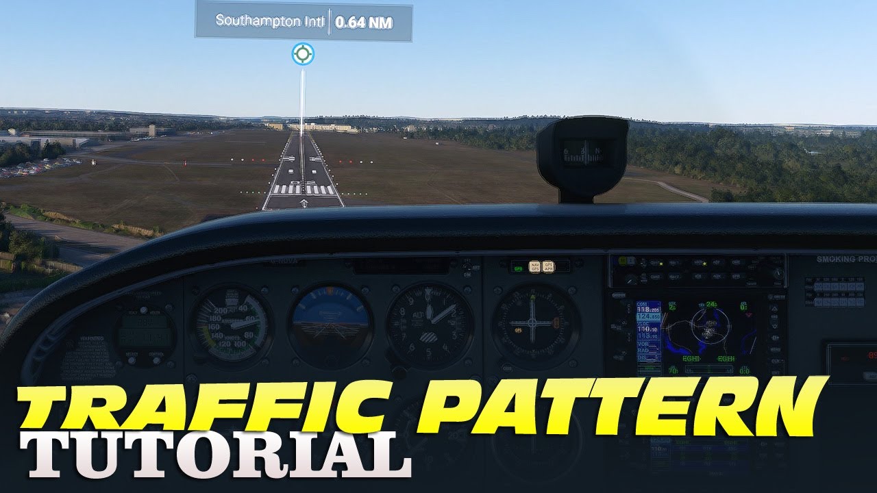 Traffic pattern tutorial in the Cessna 172 in Microsoft Flight ...