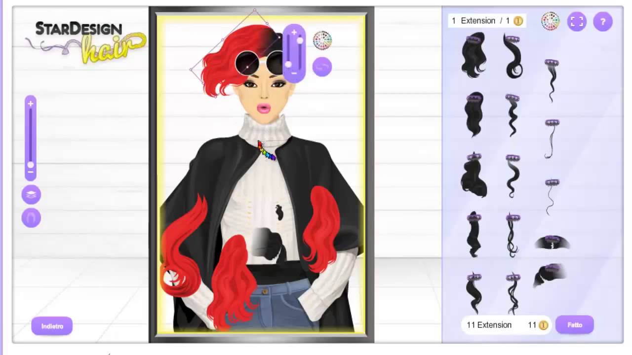 Stardoll Tutorial StarDesign Hair by MissFedy1099 - YouTube