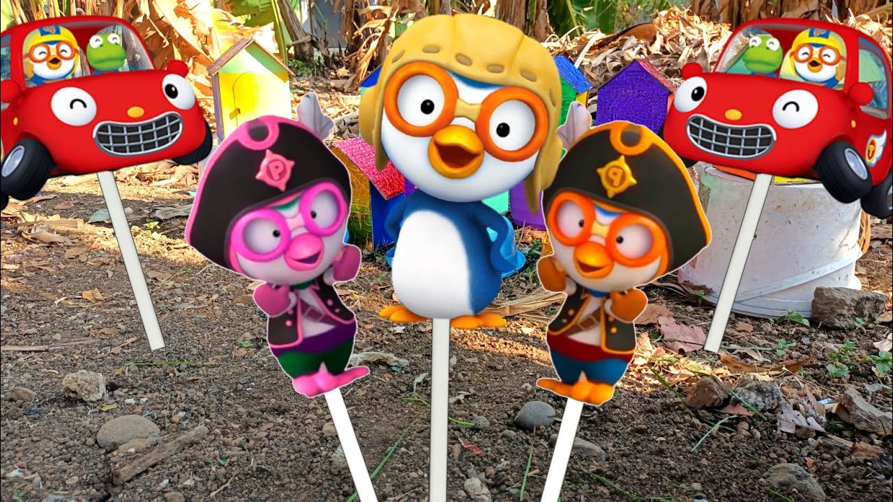mencari pororo, teman teman pororo, krong,petty,rody,edy,pobby,harry ...