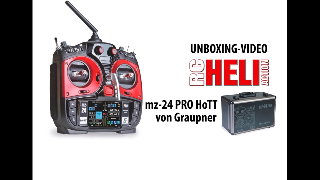 RC-Heli-Action: Unboxing Sender mz-24 PRO von Graupner - YouTube