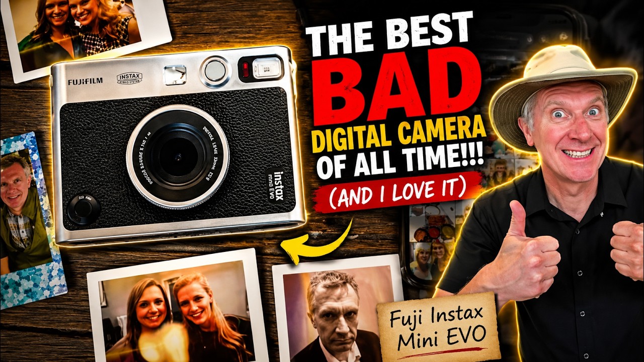 The Best Bad Digital Camera of All Time!!! Fuji Instax Mini EVO - YouTube