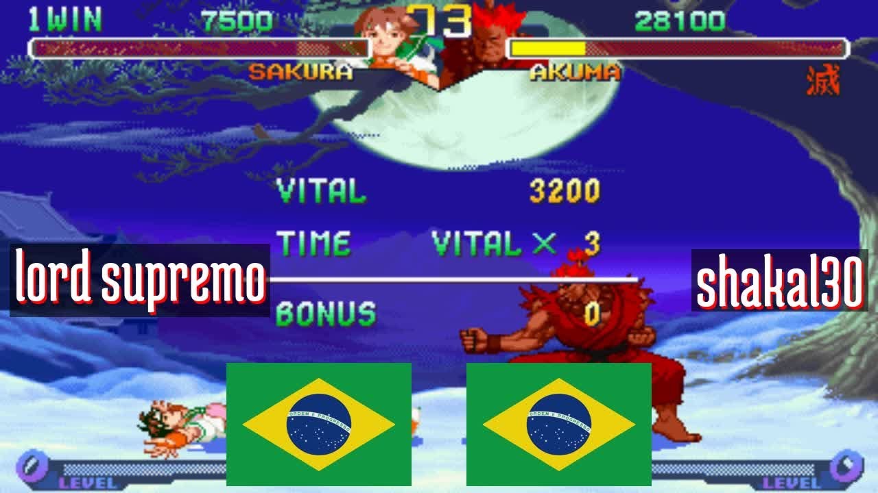 FT10 @sfa2u: lord supremo (BR) vs shakal30 (BR) [Street Fighter Alpha 2 ...