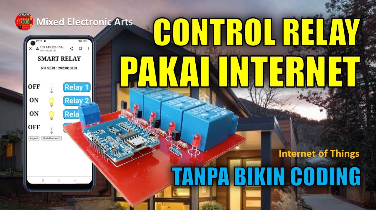 Cara Control Relay Pakai Internet (IoT) - YouTube