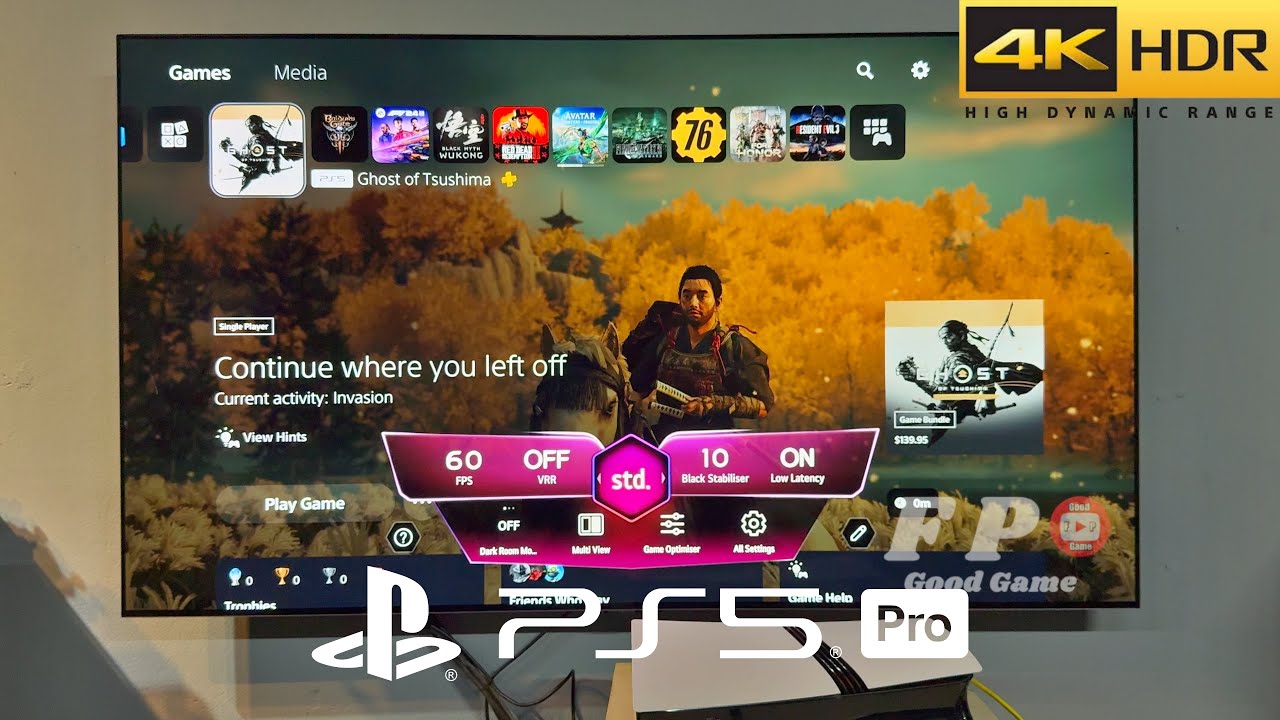 Ghost of Tsushima PS5 Pro Gameplay With LG Oled TV (4K 60FPS) - YouTube