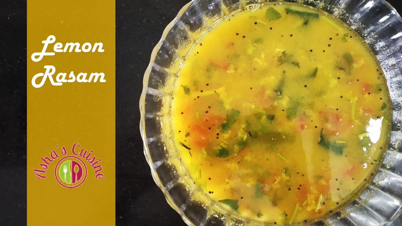 Lemon rasam | Ginger lemon rasam | Elumichai rasam - YouTube