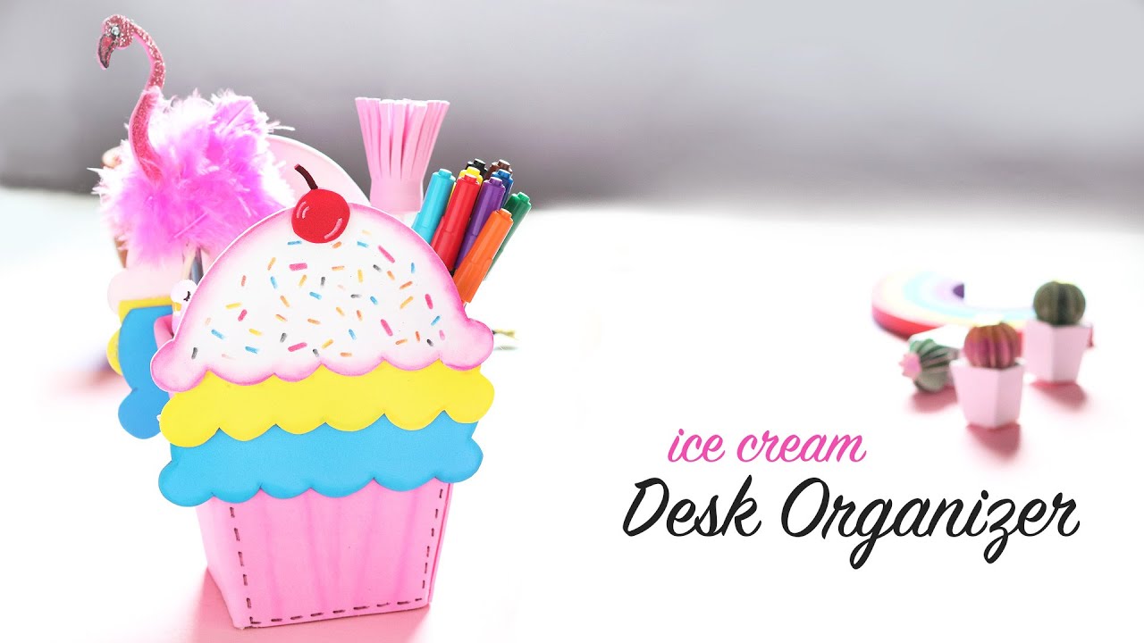 DIY Desk Organizer | Desk Decor | Back To School - YouTube