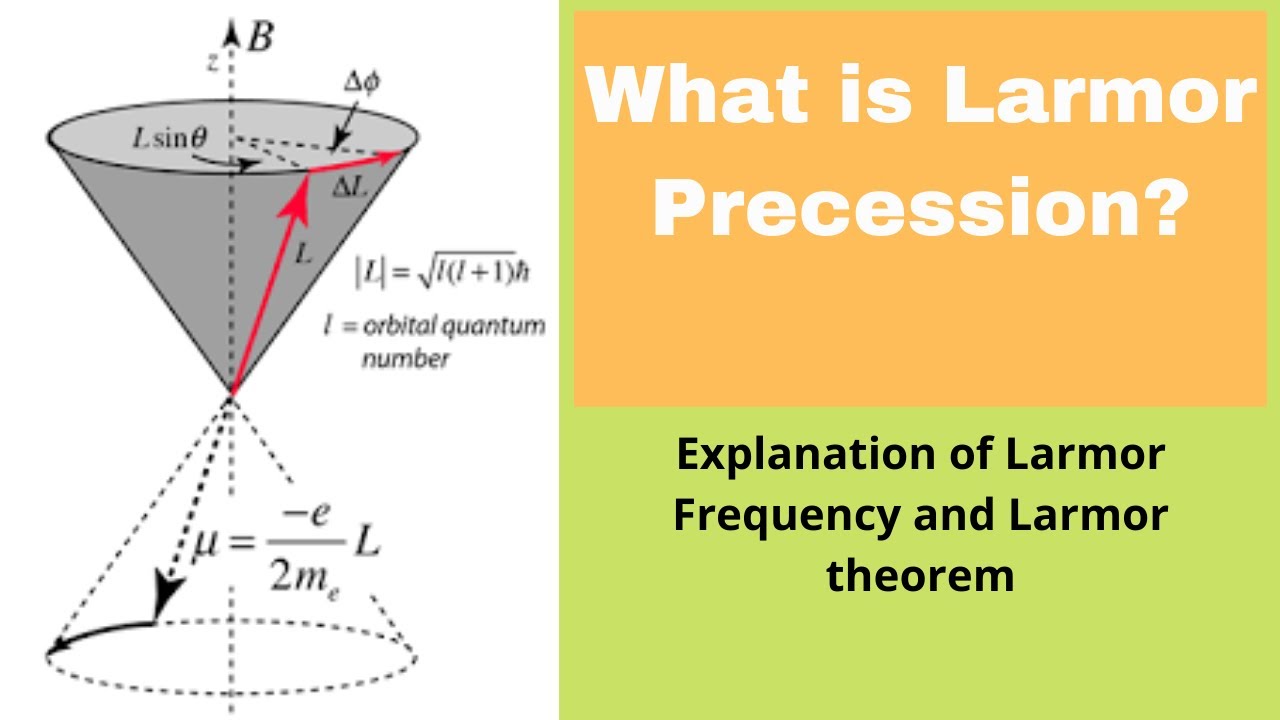 larmor precession larmorfrequency| larmortheorem| pdfnotes ...