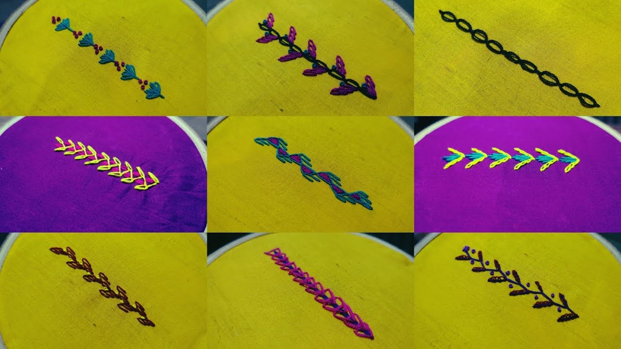 Hand embroidery designs collection for beginners. Easy and simple ...