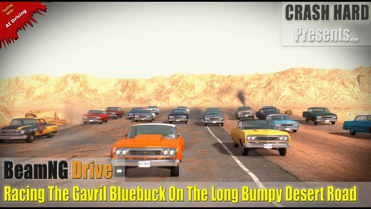 BeamNG Drive - Racing The Gavril Bluebuck On The Long Bumpy Desert Road ...