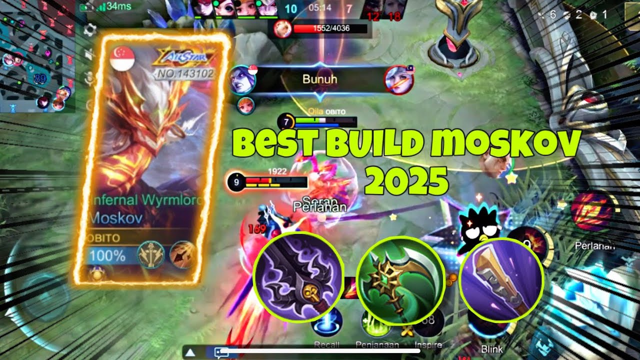 BEST BUILD MOSKOS 2025 - MOBILE LEGENDS - YouTube
