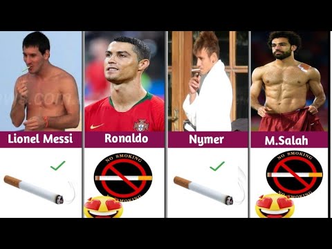 Famous footballers who smoke cigarette in real life#Lionel messi# ...