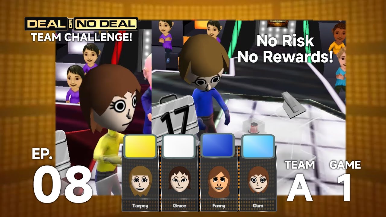 Deal or No Deal Wii Team Challenge Ep 08 Mii's-2 Team Yellow-A,White-A ...