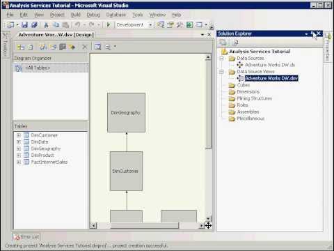 SSAS: Creating an Analysis Services Project - YouTube