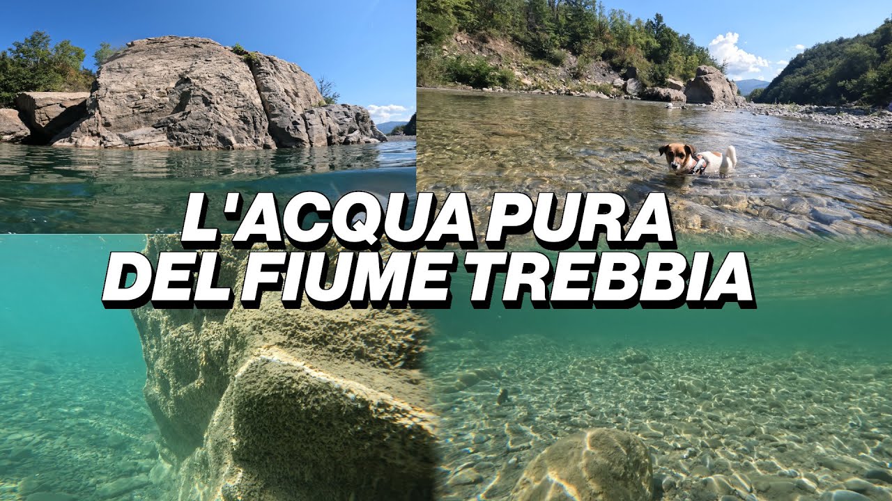 NUOTO SOTTO LE ACQUE CRISTALLINE DEL FIUME TREBBIA! 😍 - YouTube