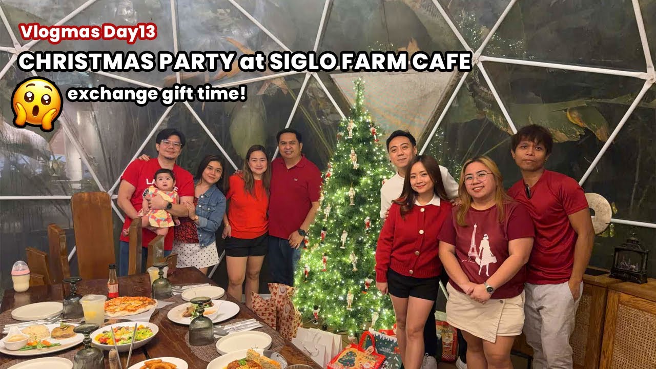 CHRISTMAS PARTY AT SIGLO FARM CAFE INDANG CAVITE | Vlogmas Day13 - YouTube