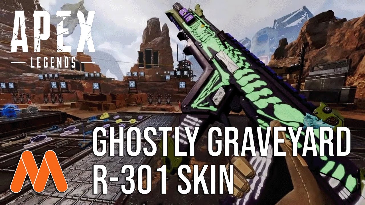 Ghostly Graveyard R-301 Skin Preview | Fight or Fright (2019) Apex ...