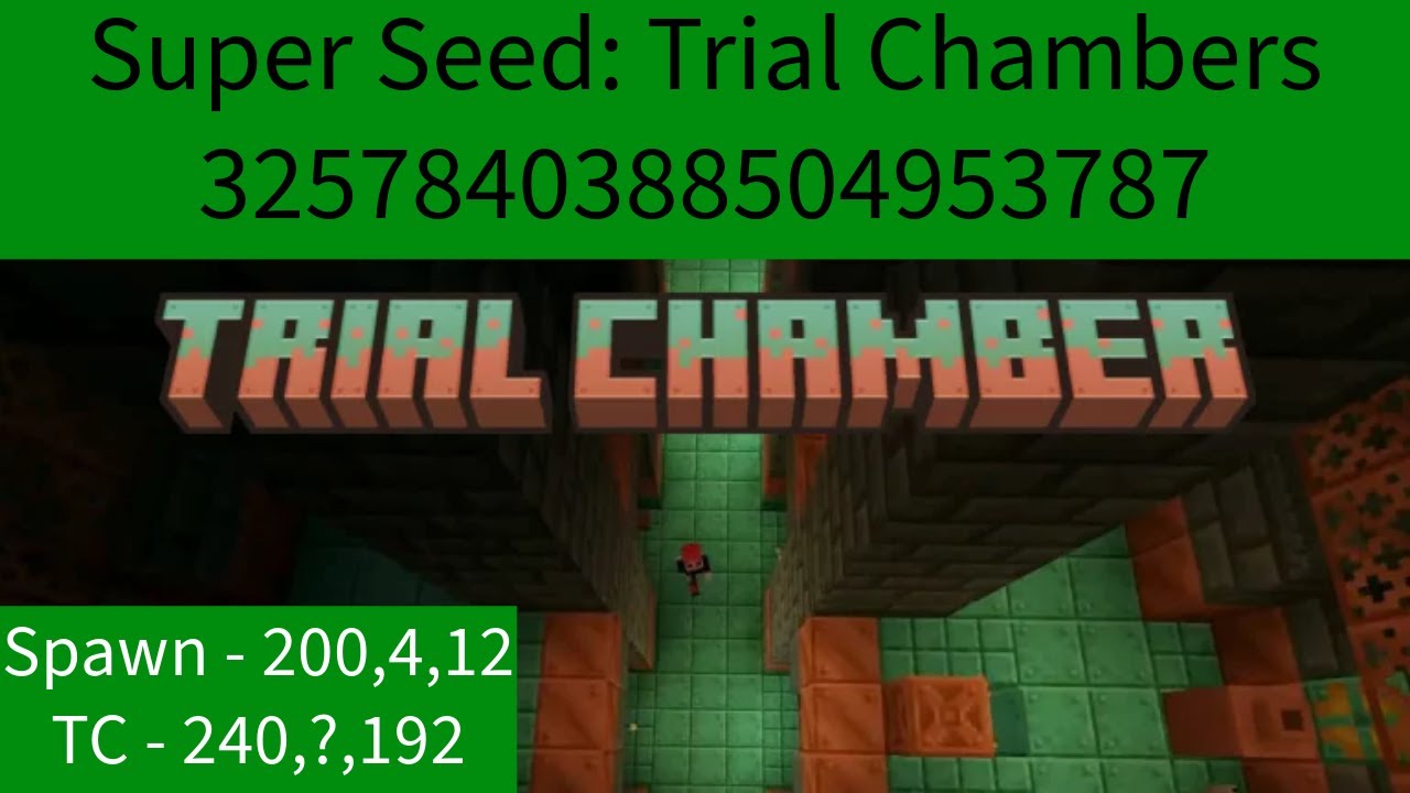 Minecraft Super Seed Trial Chamber 3: The Chamber is Located - YouTube