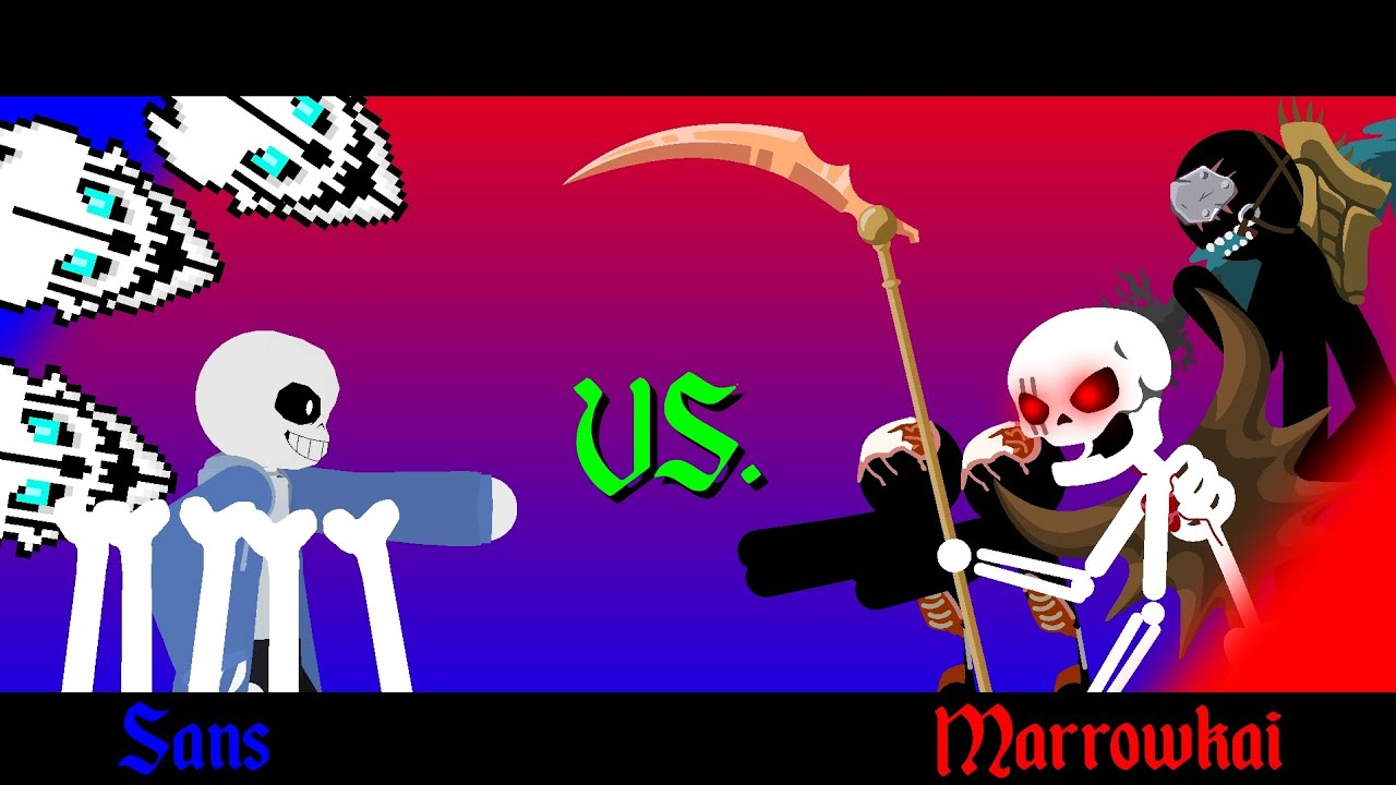 Sans Vs Marrowkai | Stick nodes | - YouTube