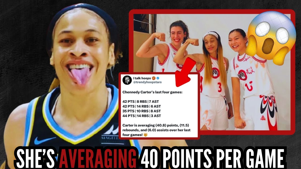Chennedy Carter Goes Viral for UNREAL 4 Game Stretch in Chinese League ...