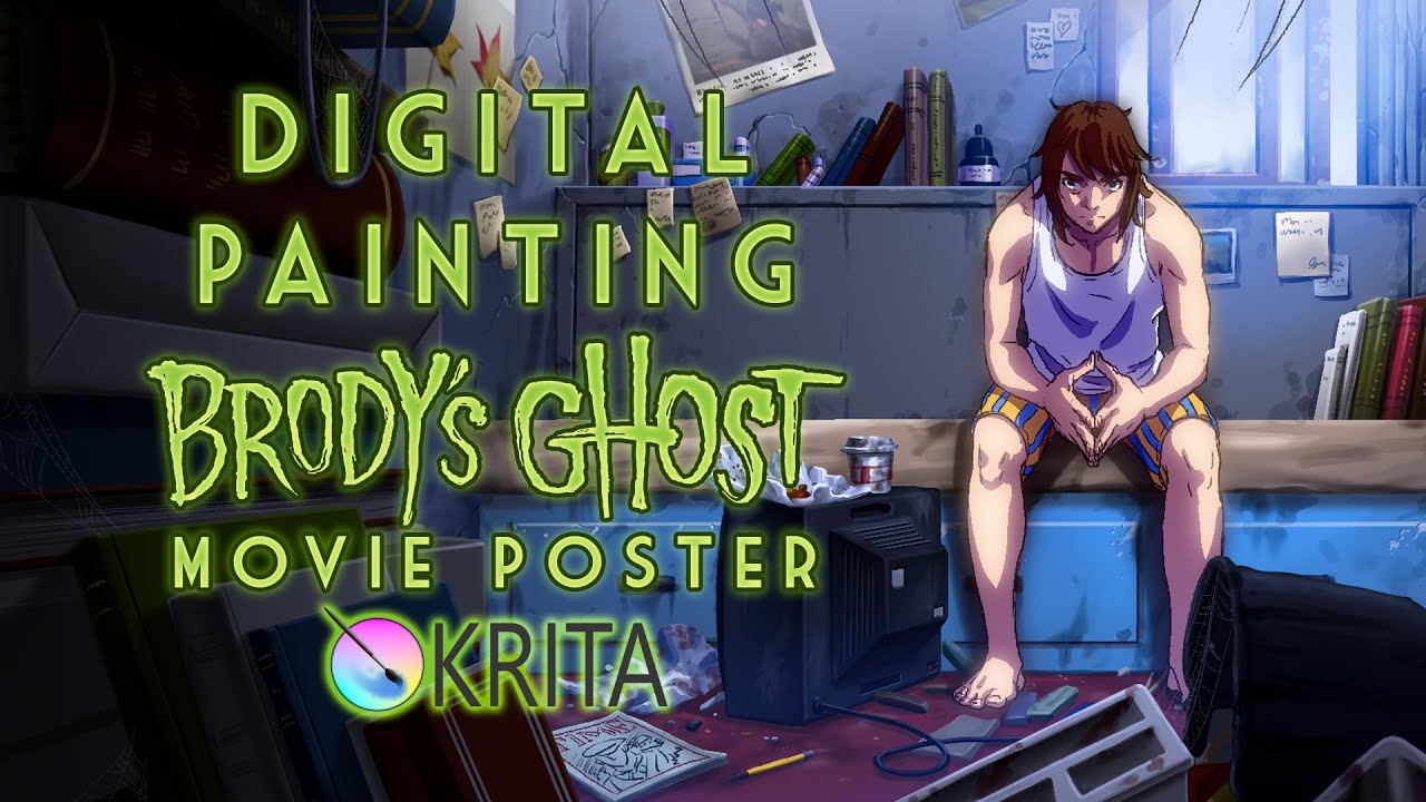 Digital Painting - Krita: Painting Movie Poster BG - YouTube