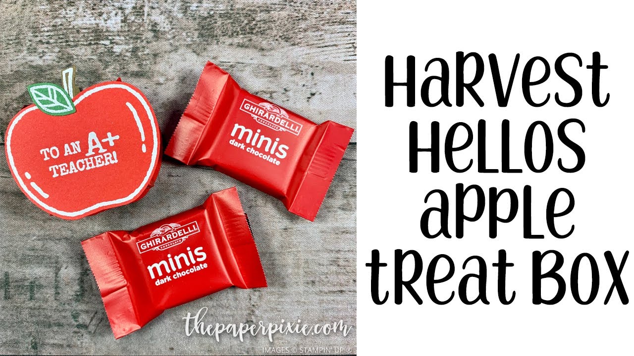 Harvest Hellos Apple Treat Box Tutorial - YouTube