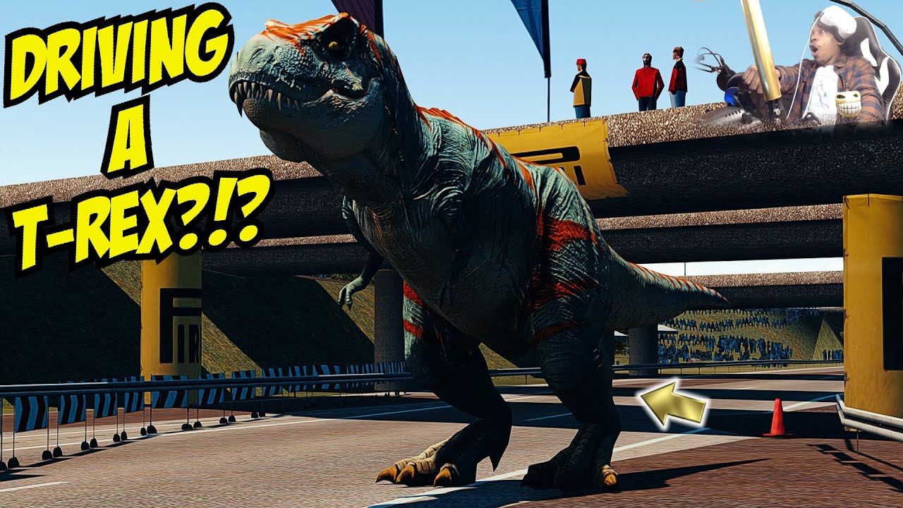 You Can Full Send A T-REX In Assetto Corsa?! This Game Is Amazing!🤣 NEW FREE ROAM TRACK TOO ...