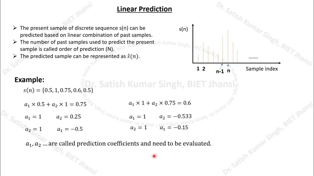 Speech Processing | Concept of Linear Prediction | Speech Signal - YouTube