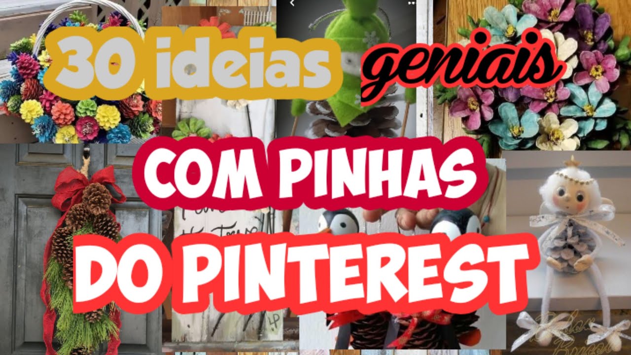 30 ideias incríveis com Pinhas para vc se inspirar criações do ...