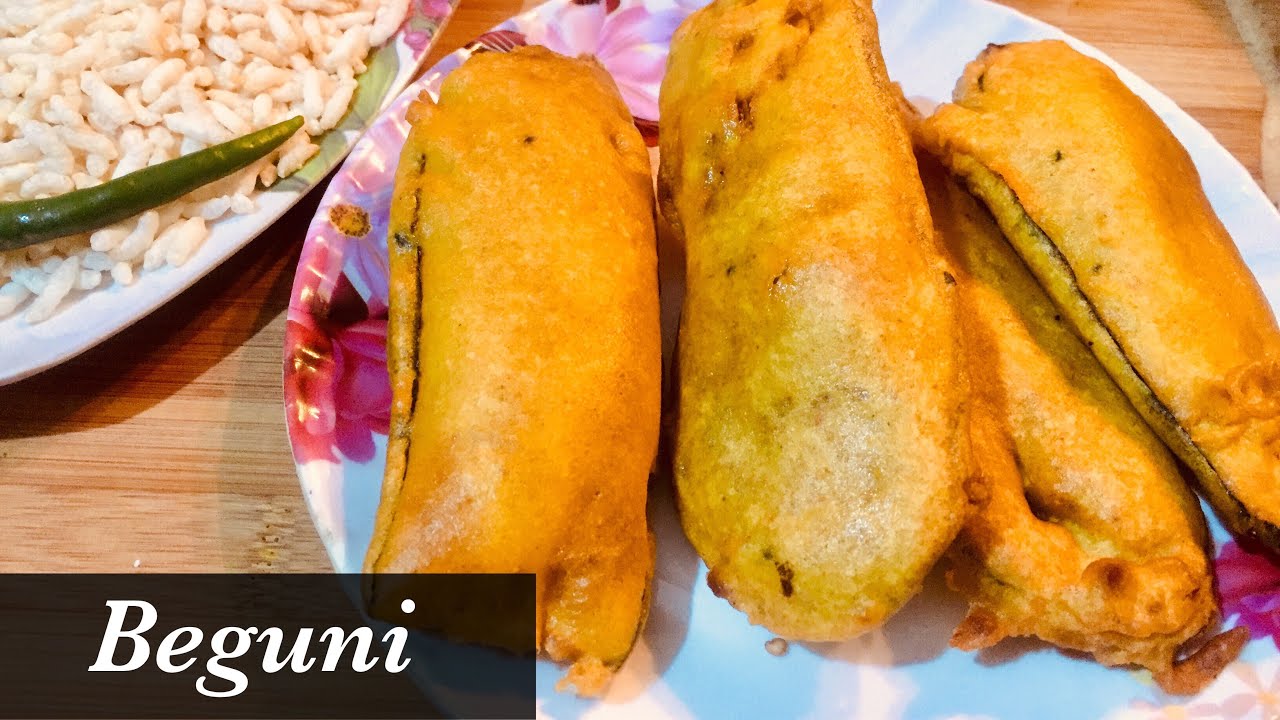 Crispy Beguni recipe|| Bengali brinjal fritters||easy evening snack ...