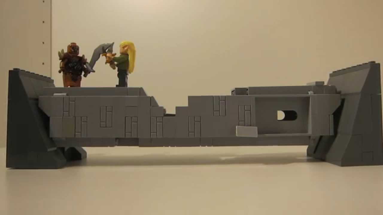 Lego Hobbit 3 Showdown Bolg vs. Legolas | Lego Hobbit Moc - YouTube