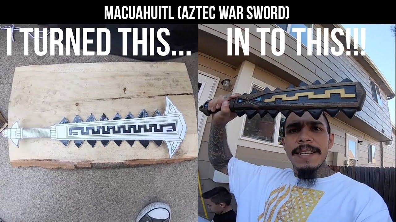 AZTEC WAR SWORD (MACUAHUITL) - YouTube