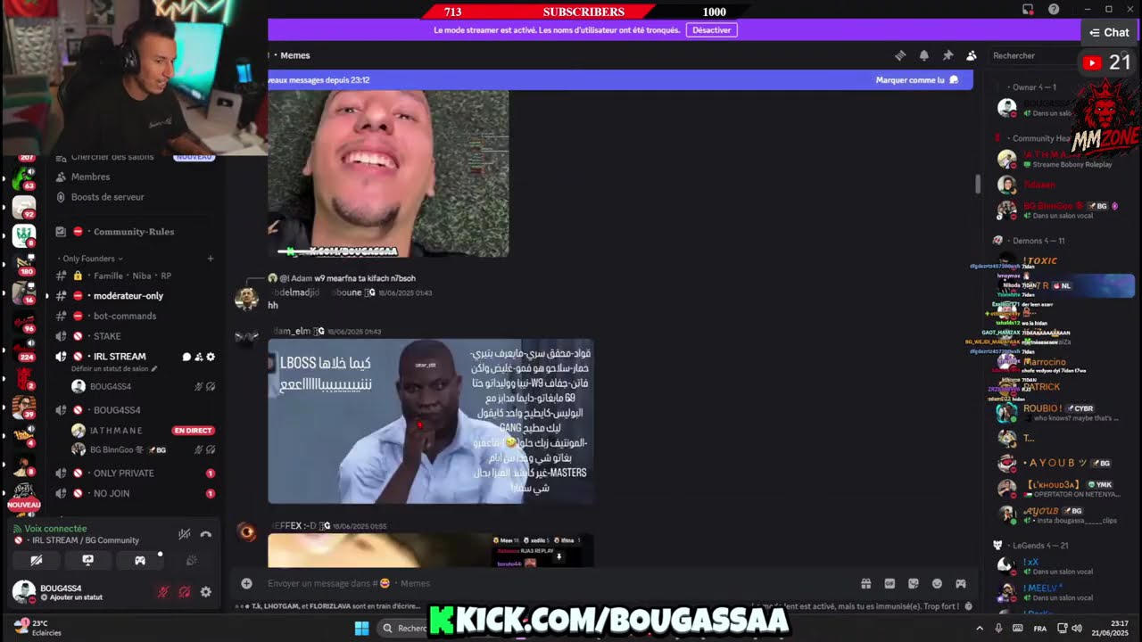 🔴 BOUGASSA LIVE KICK 🔴21/06/2025🔴#ilyaselmaliki #bougassa #azar #tiktok ...