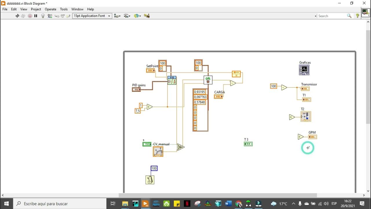 Contol en Labview Proceso de Flujo - YouTube
