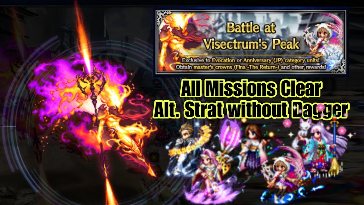 [FFBE] Battle at Visectrum's Peak - ft. Citra (Without Dagger) - YouTube