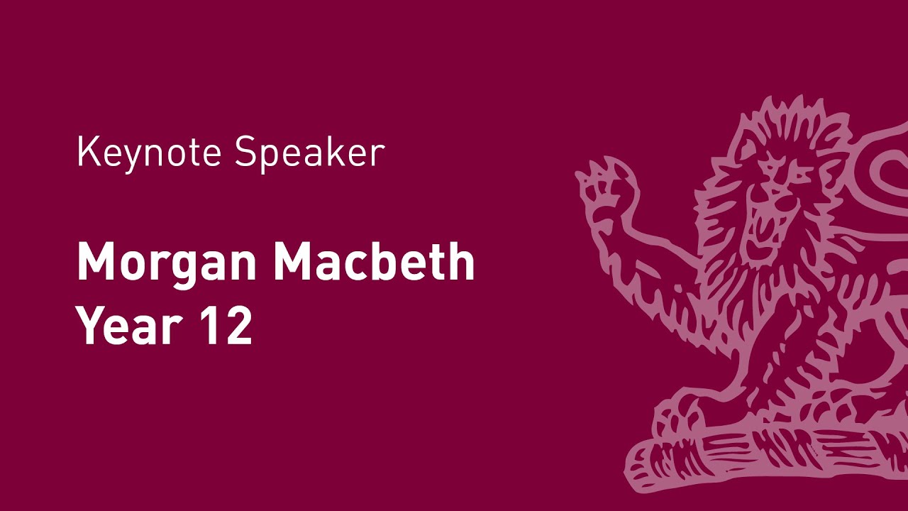 Prefect 2019 - Morgan Macbeth, Headmaster's Assembly, 24 July 2019 ...