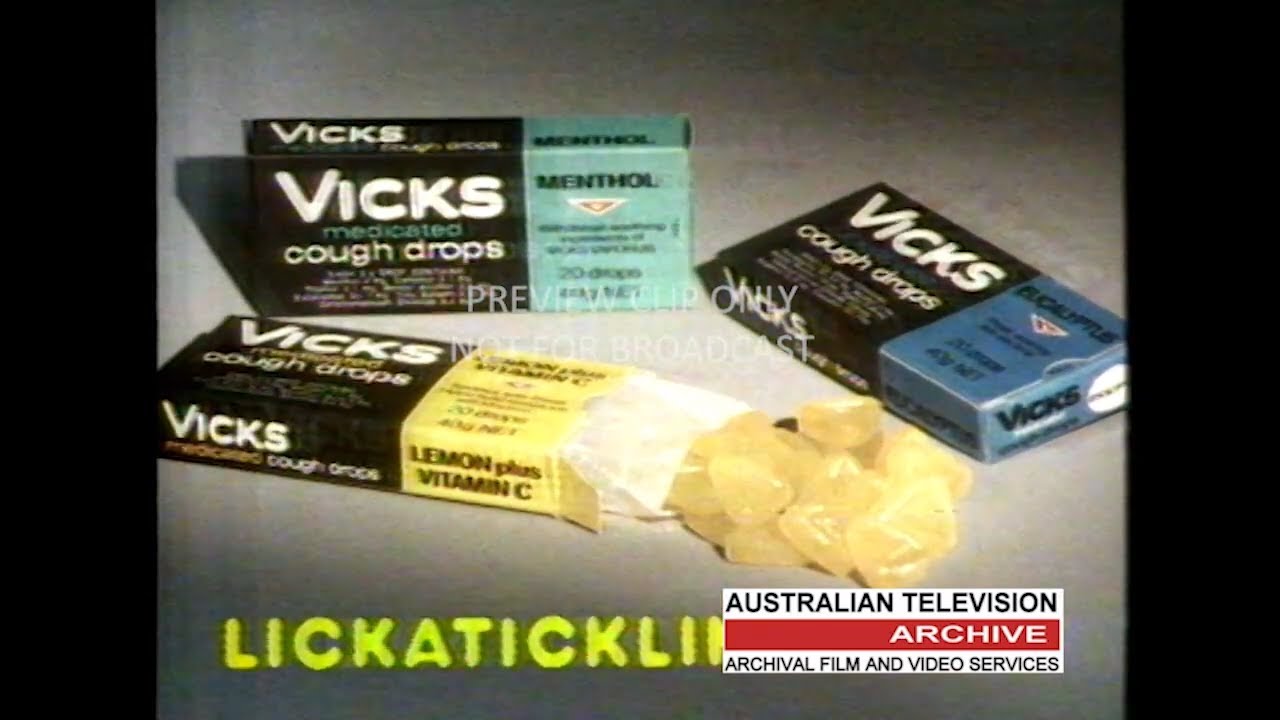 VICKS - FIX A TICKALICKLING THROAT! - Classic Australian TV Comemrcial ...