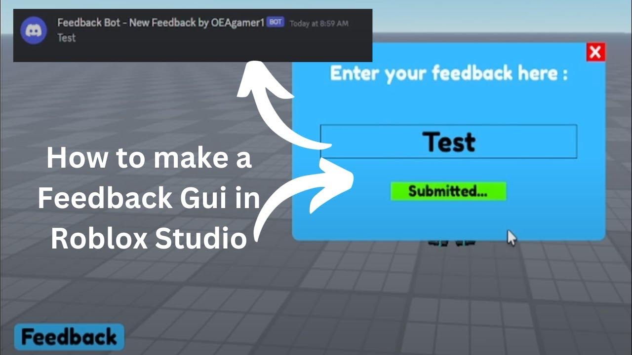 How to make a Feedback Gui (with discord webhook) in Roblox Studio - YouTube