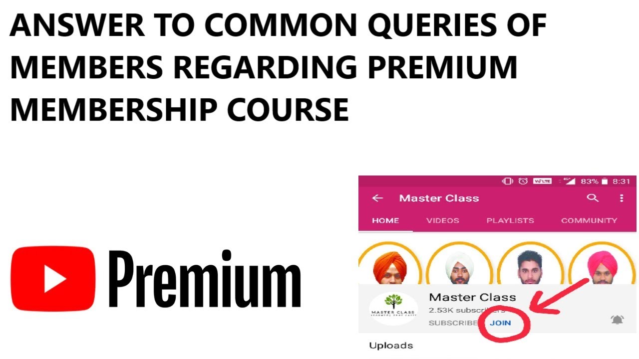You Tube "Join Button" membership Course- Answer To Common Queries Of ...