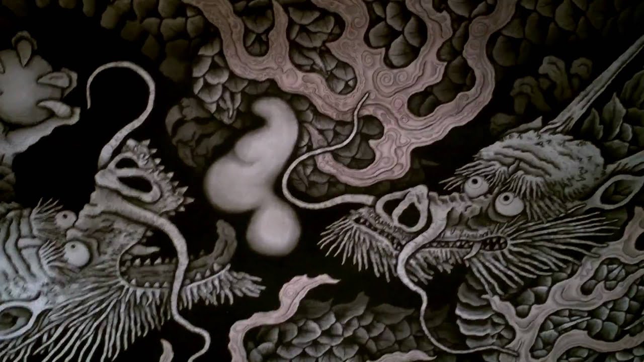 Twin Dragons at Kennin-ji, Kyoto （建仁寺 双龍図）:Kodak playsport - YouTube