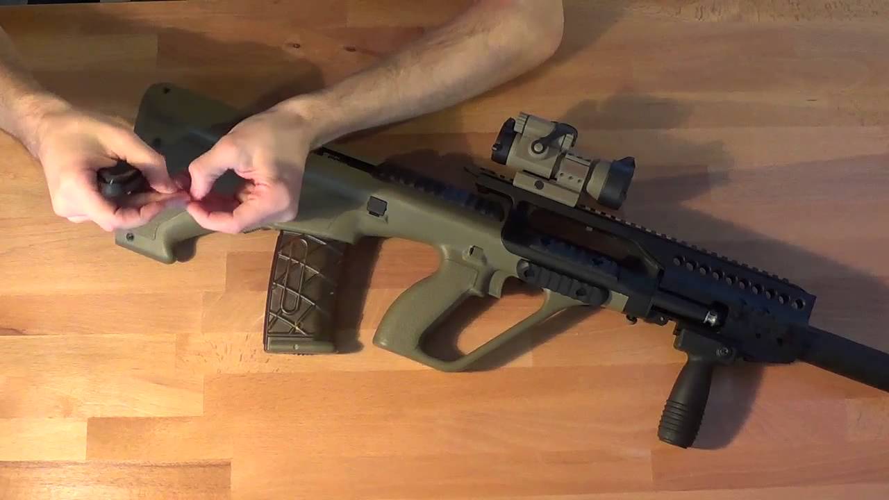 APS AUG A3 RIS S-AEG (Airsoft) // Review - YouTube