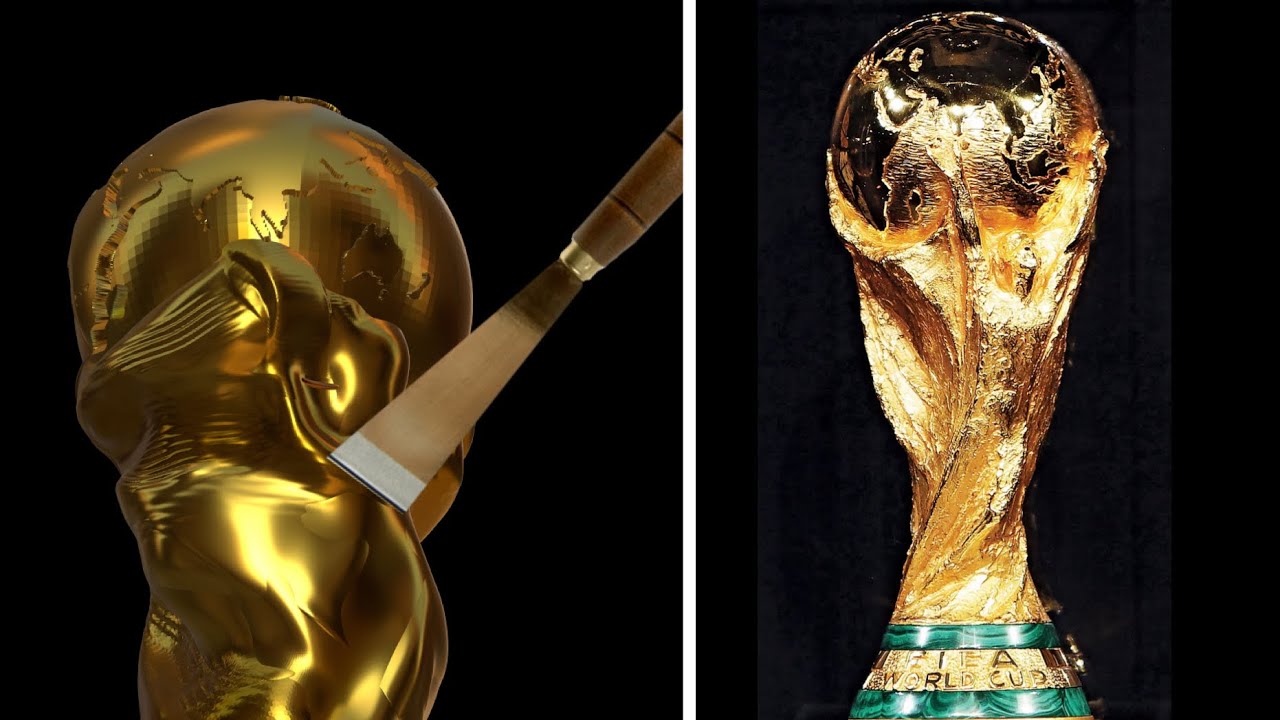 Sculpting the FIFA World Cup Trophy for Qatar 2022 - YouTube