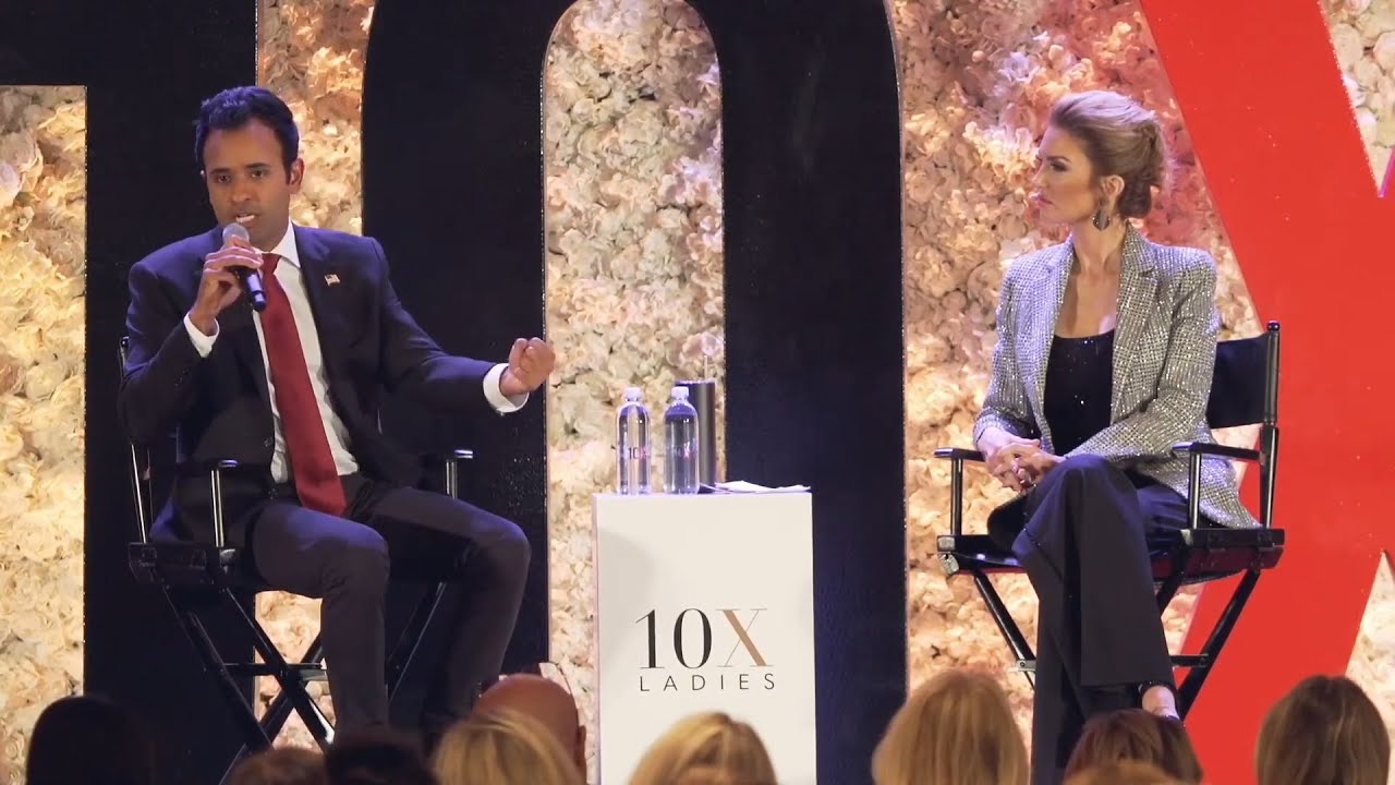 Vivek Ramaswamy Speaks with Elena Lyons at the 10X Ladies Conference in ...