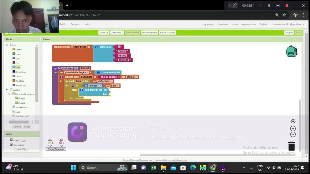 Cara Membuat Kalkulator Suara Di MIT APP INVENTOR - YouTube