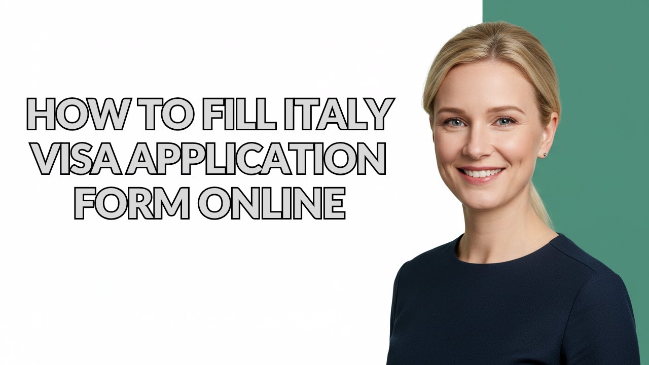 HOW TO FILL ITALY VISA APPLICATION FORM ONLINE - Julia'sTutorials - YouTube