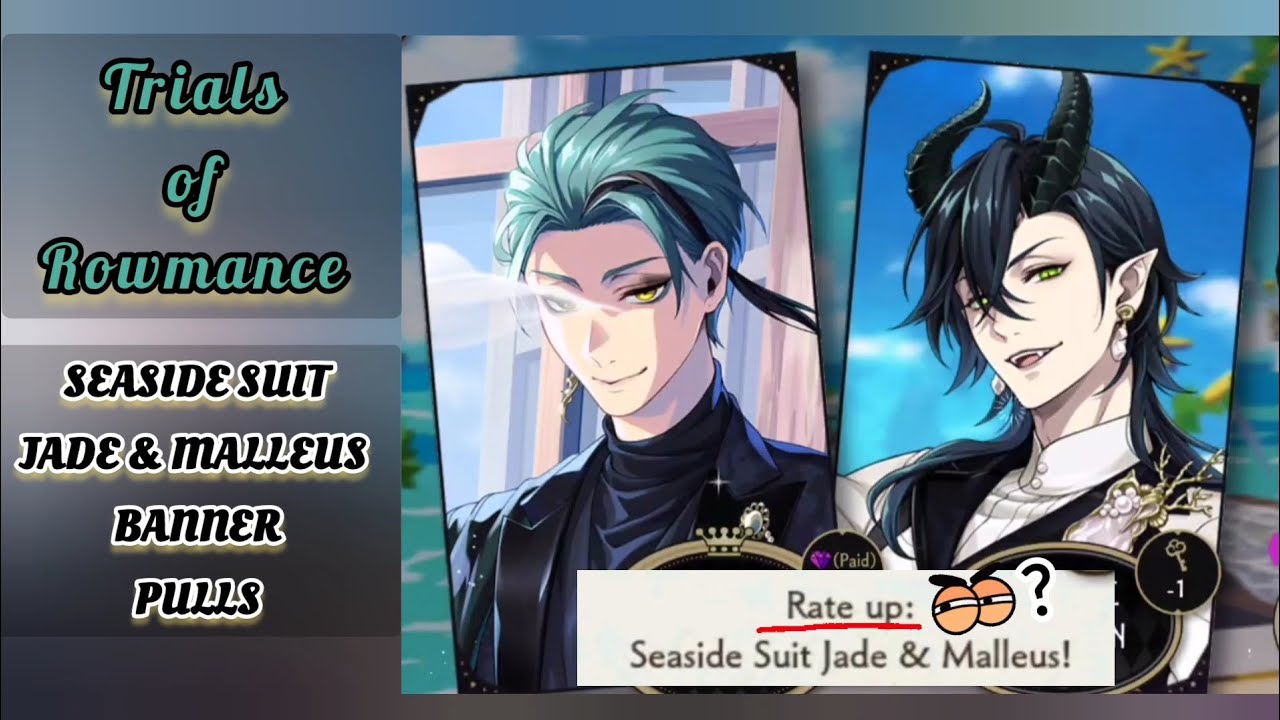 What an interesting rate up 😂| Twisted Wonderland- Trials of Rowmance Jade & Malleus pulls - YouTube